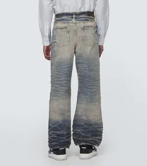 Amiri Baggy Wide-leg Jeans - Blue