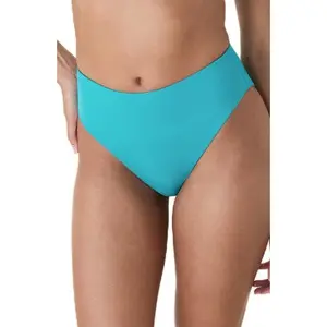 ANDIE The '90s High Waist Bikini Bottoms - Cyan