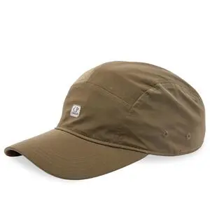 C.P. COMPANY Chrome-r Panelled Logo Cap Ivy Green