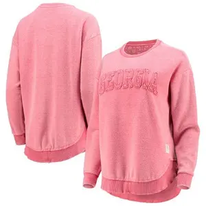 PRESSBOX Georgia Bulldogs Ponchoville Pullover Sweatshirt - Red