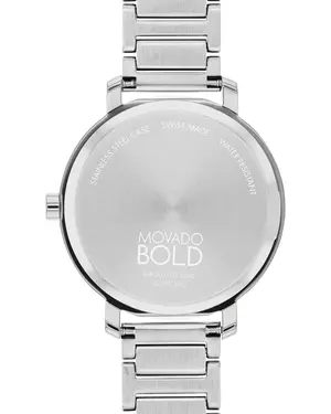 Movado Bold Evolution 2.0 Crystal Dial Watch, 34mm - Silver