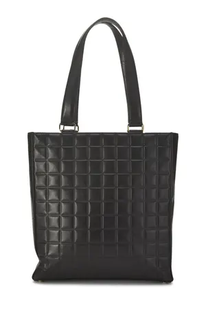 Chanel Quilted Lambskin Chocolate Bar Tote