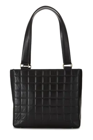 Chanel Quilted Lambskin Chocolate Bar Tote
