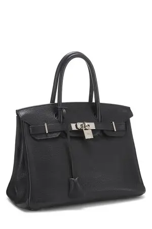 Hermès Clemence Birkin 30 - Black