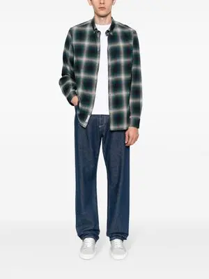 Woolrich Madras Plaid-check Flannel Shirt