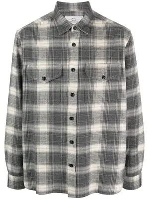 Woolrich Plaid-check Flannel Shirt - Grey