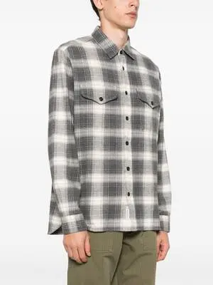 Woolrich Plaid-check Flannel Shirt - Grey