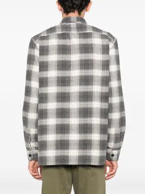 Woolrich Plaid-check Flannel Shirt - Grey