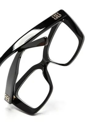 Balenciaga Butterfly-frame Glasses - Black