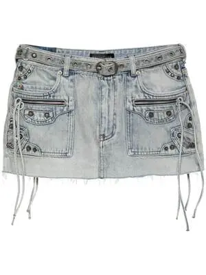 Balenciaga Cagole Denim Miniskirt
