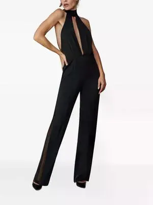 MAISON CLOSE Open-back Satin Jumpsuit