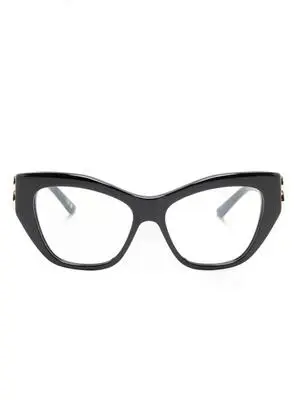 Balenciaga Cat-eye Frame Glasses - Black