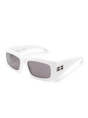 Balenciaga Bb0291s Rectangular Sunglasses - White