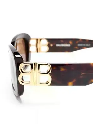 Balenciaga Dinasty Rectangle Sunglasses - Green