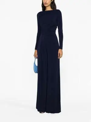 Talbot Runhof Gathered Wide-leg Jumpsuit