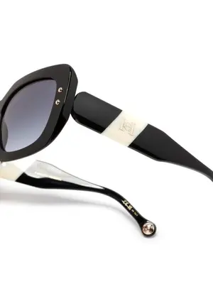 Carolina Herrera Colour-block Square-frame Sunglasses
