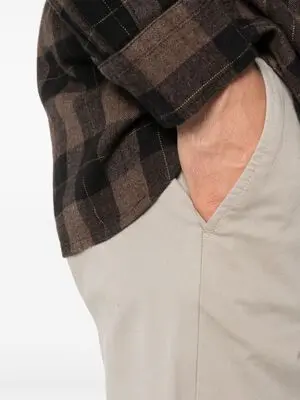 Woolrich Tailored Stretch-cotton Twill Trousers - Neutrals