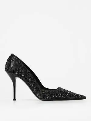 Alexander McQueen Embellished Leather Pumps - Black