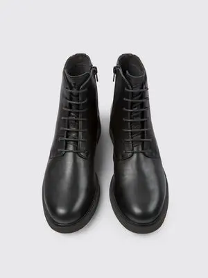 Camper Sitvaletto Iman Leather Lace-up Boots - Black