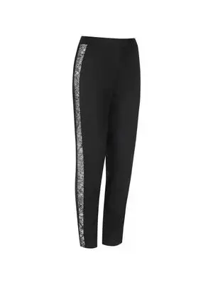 MAISON CLOSE Lace-stripe Virgin-wool Blend Tailored Pants