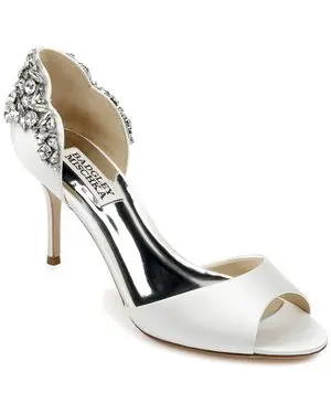 Badgley Mischka Celeste Satin Pump - White