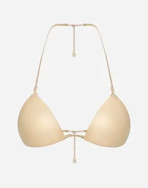 Dolce & Gabbana Rigid Decorative Metal Bra - Gold