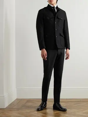TOM FORD Slim-fit Cotton-moleskine Coat