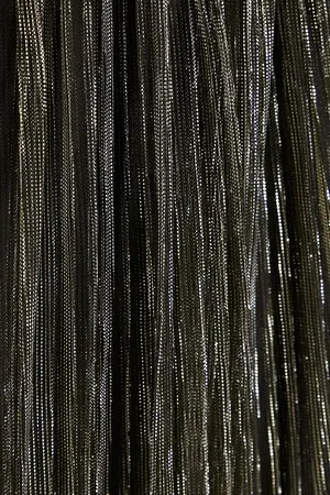 MARANT ETOILE Benedicte Pleated Metallic Mini Skirt
