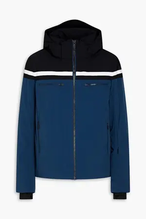 Fusalp Alfons Striped Hooded Ski Jacket - Storm Blue