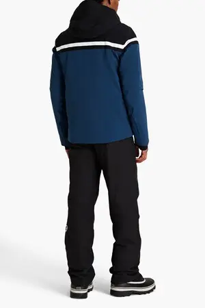 Fusalp Alfons Striped Hooded Ski Jacket - Storm Blue