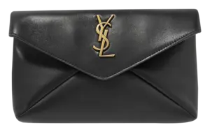 Saint Laurent Cassandre Leather Clutch