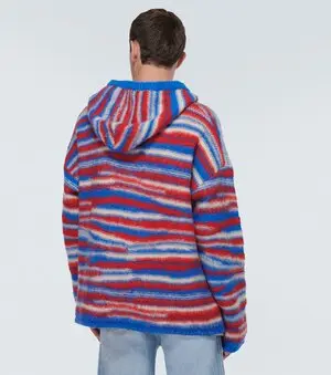 ERL Gradient Knitted Hoodie - Multicoloured