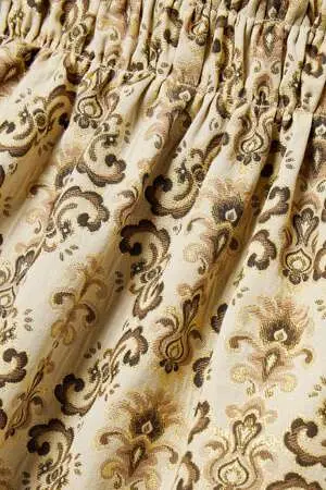 Etro Grosgrain-trimmed Metallic Brocade Mini Dress