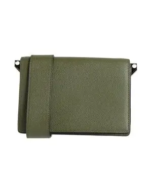 VALEXTRA Military Calfskin Cross-body Bag - Green