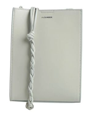 JIL SANDER Leather Cross-Body Bag Light Grey
