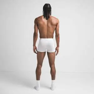 SKIMS 3" Boxer Brief | Purple | Small | Stretch - Chalk
