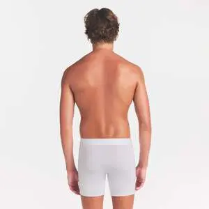 SKIMS 3" Boxer Brief | Black | | Stretch - Chalk