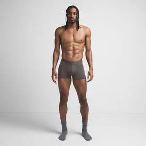 SKIMS Stretch Mens 3 Inch Boxer Brief Gunmetal