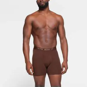 SKIMS Stretch Mens 5 Inch Boxer Brief Cocoa
