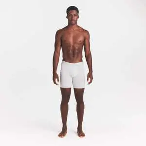 SKIMS 5" Boxer Brief | Grey | | Stretch - Light Heather Grey