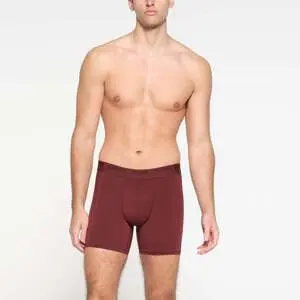 SKIMS Stretch Mens 5 Inch Boxer Brief Oxblood