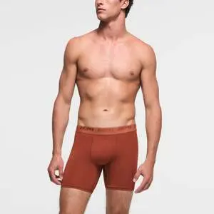 SKIMS Stretch Mens 5 Inch Boxer Brief Rust