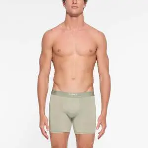 SKIMS Stretch Mens 5 Inch Boxer Brief Talc