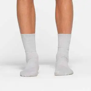 SKIMS Tube Crew Sock 3-Pack Light Heather Grey