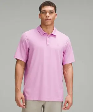 Lululemon Logo Sport Polo Short Sleeve Dahlia Mauve