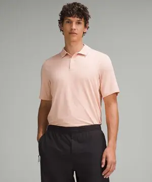 Lululemon Logo Sport Polo Short Sleeve Melon Sorbet