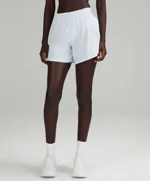 Lululemon Track That High-Rise Lined Short 5 Powder Blue