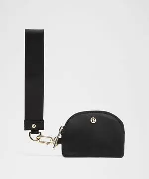 Lululemon Dual Pouch Wristlet - Black/gold