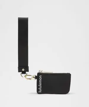 Lululemon Dual Pouch Wristlet - Black/gold