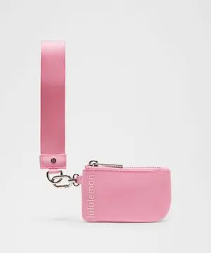 Lululemon Dual Pouch Wristlet - Candy Cloud/pink Pearl/silver